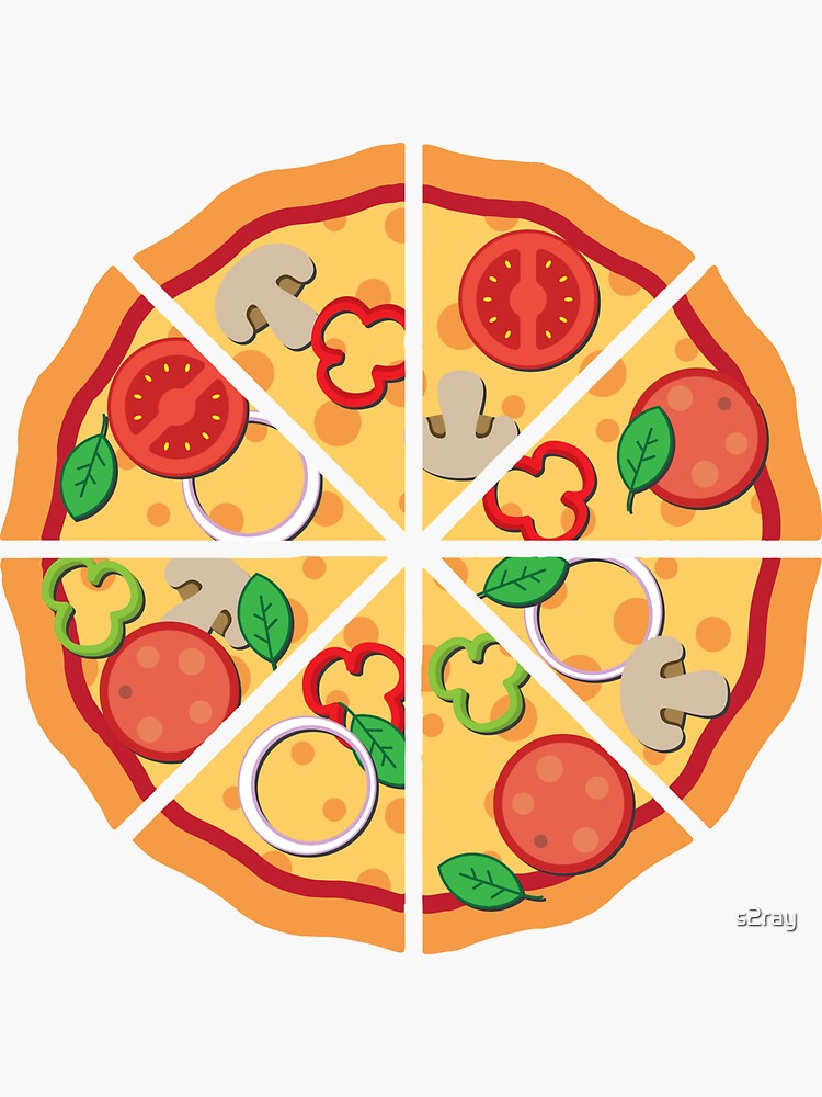 "Pizza Toppings" Sticker by s2ray | Redbubble