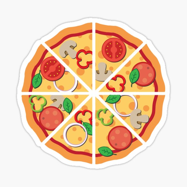 "Pizza Toppings" Sticker by s2ray | Redbubble