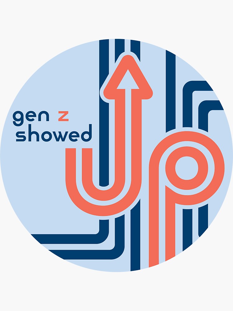 "Gen Z Voting Sticker" Sticker by brookeelmore | Redbubble