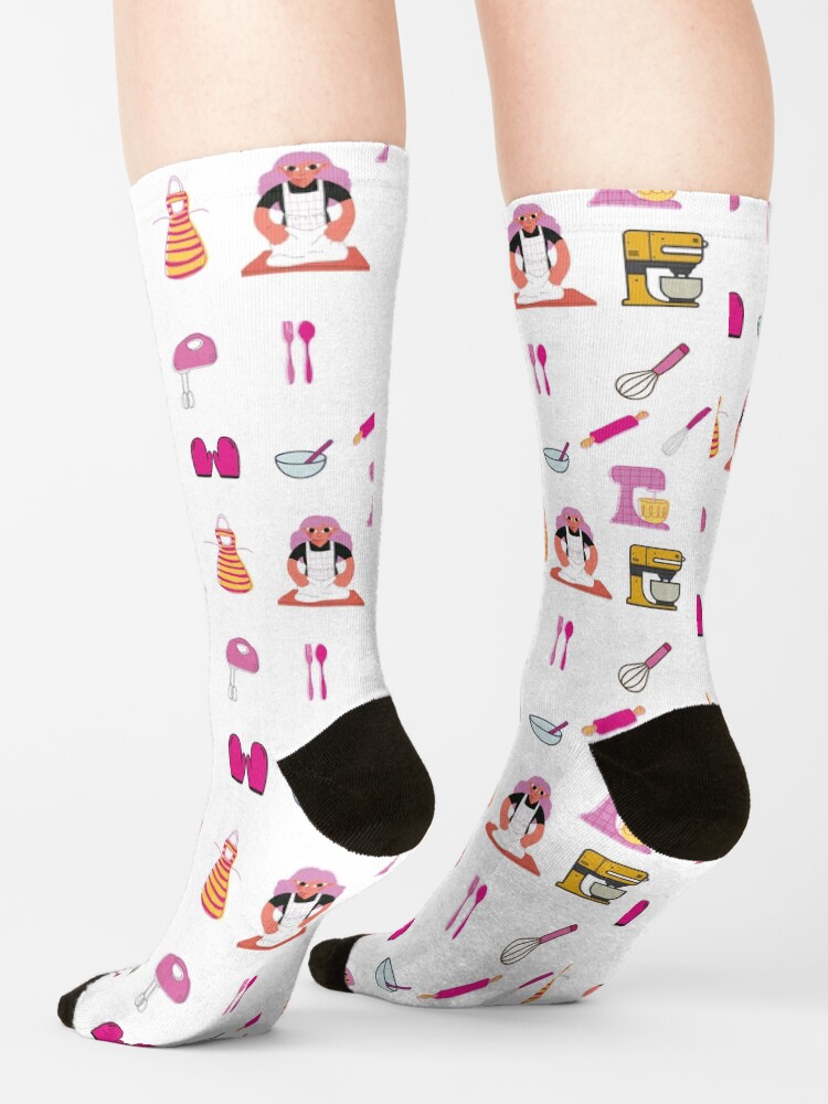 "Great British Bake Off baking tools" Socks for Sale by smartness-shop ...