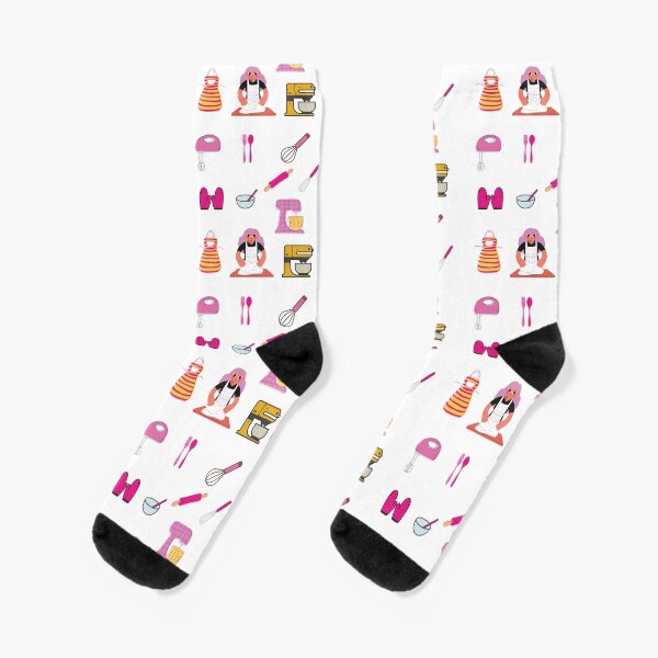 "Great British Bake Off baking tools" Socks for Sale by smartness-shop ...