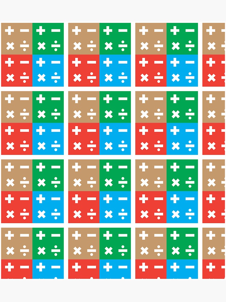 "Types Of Calculation" Sticker for Sale by poepelchen | Redbubble