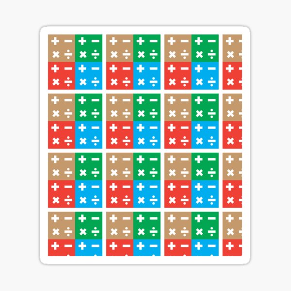 "Types Of Calculation" Sticker for Sale by poepelchen | Redbubble