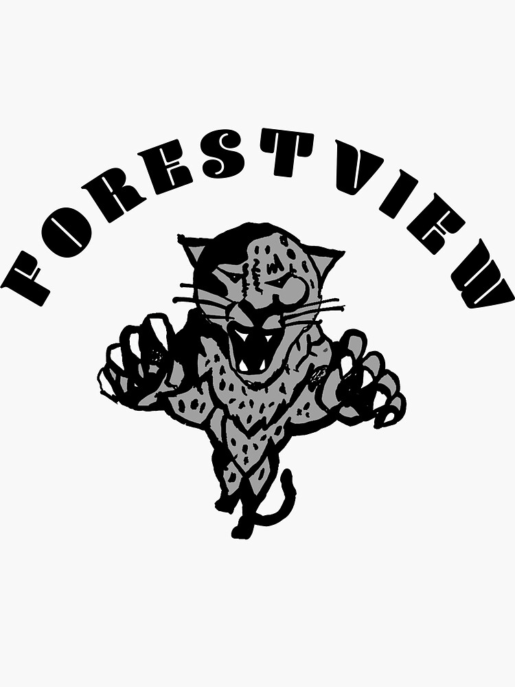 "Forestview High Jaguars | 1970's Logotype 01" Sticker for Sale by ...