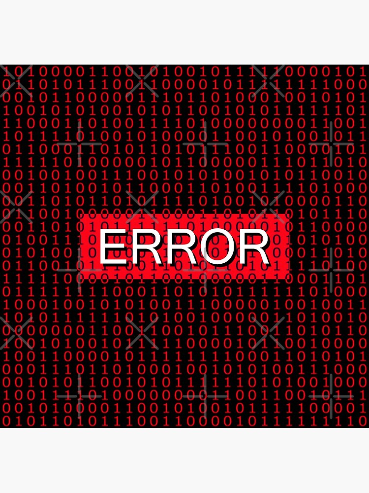 "Binary Code Error" Poster by Tommy-Moore | Redbubble