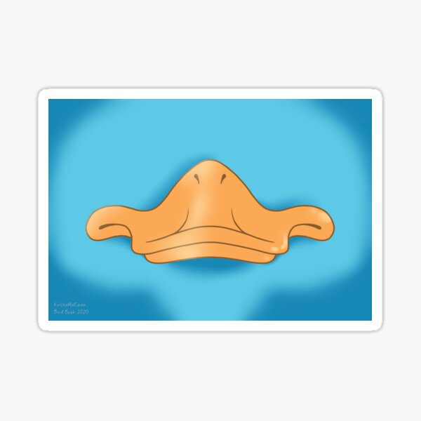 "Blue Duck Bill" Sticker for Sale by KeishaMaKainn | Redbubble