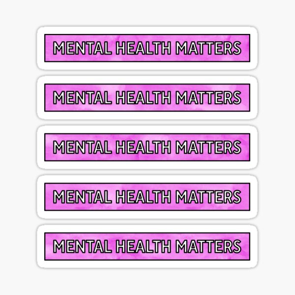 "purple painted mental health inspiring 5 pack" Sticker by ...