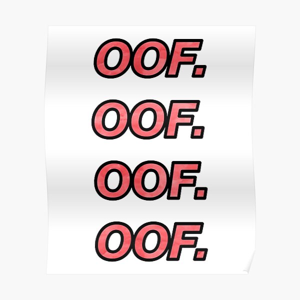 "red watercolor oof vine cute 4 pack" Poster by thepackmachine | Redbubble