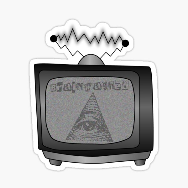 "Brainwashed" Sticker for Sale by maritbruggink | Redbubble