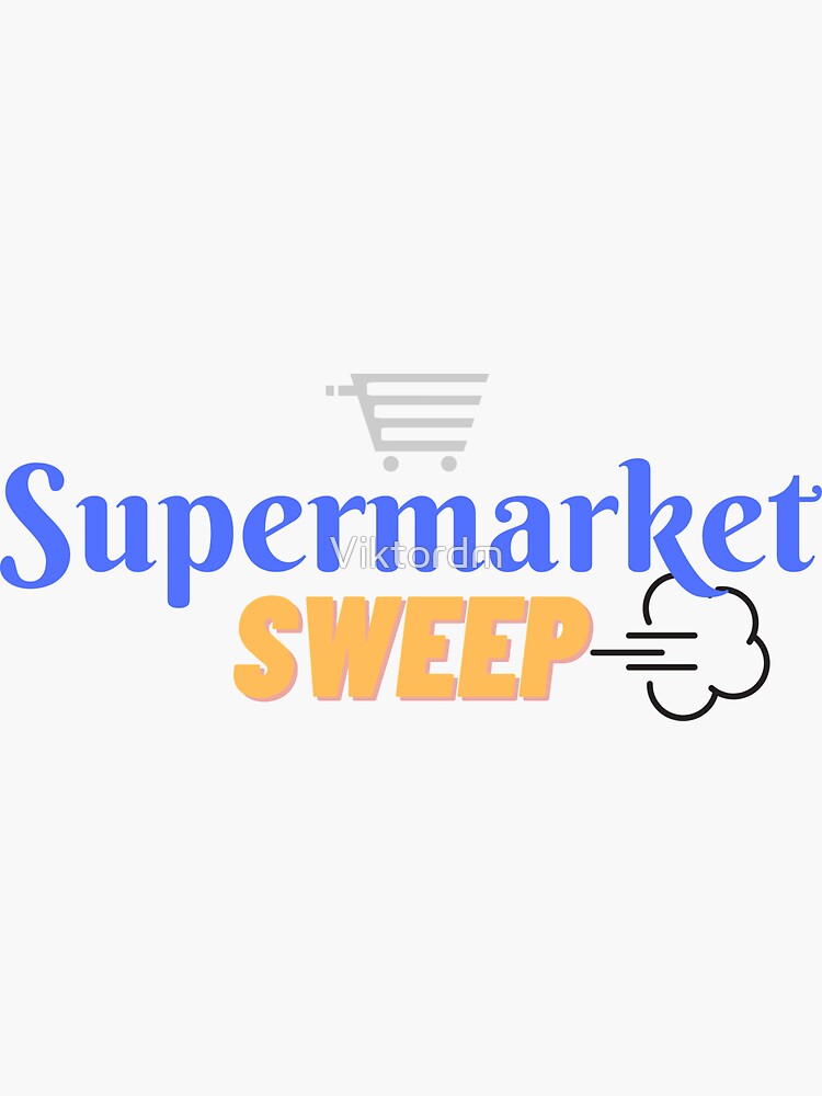 "Supermarket sweep" Sticker for Sale by Viktordm | Redbubble