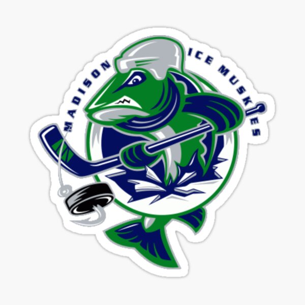 "Madison Ice Muskies Hockey" Sticker for Sale by pucksters | Redbubble