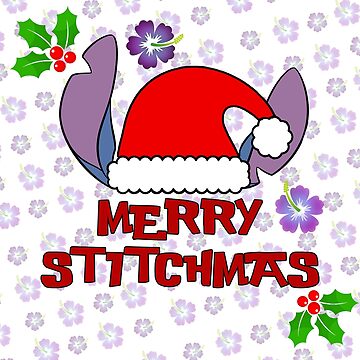 "Merry Stitchmas" Sticker for Sale by Cat-Jen | Redbubble
