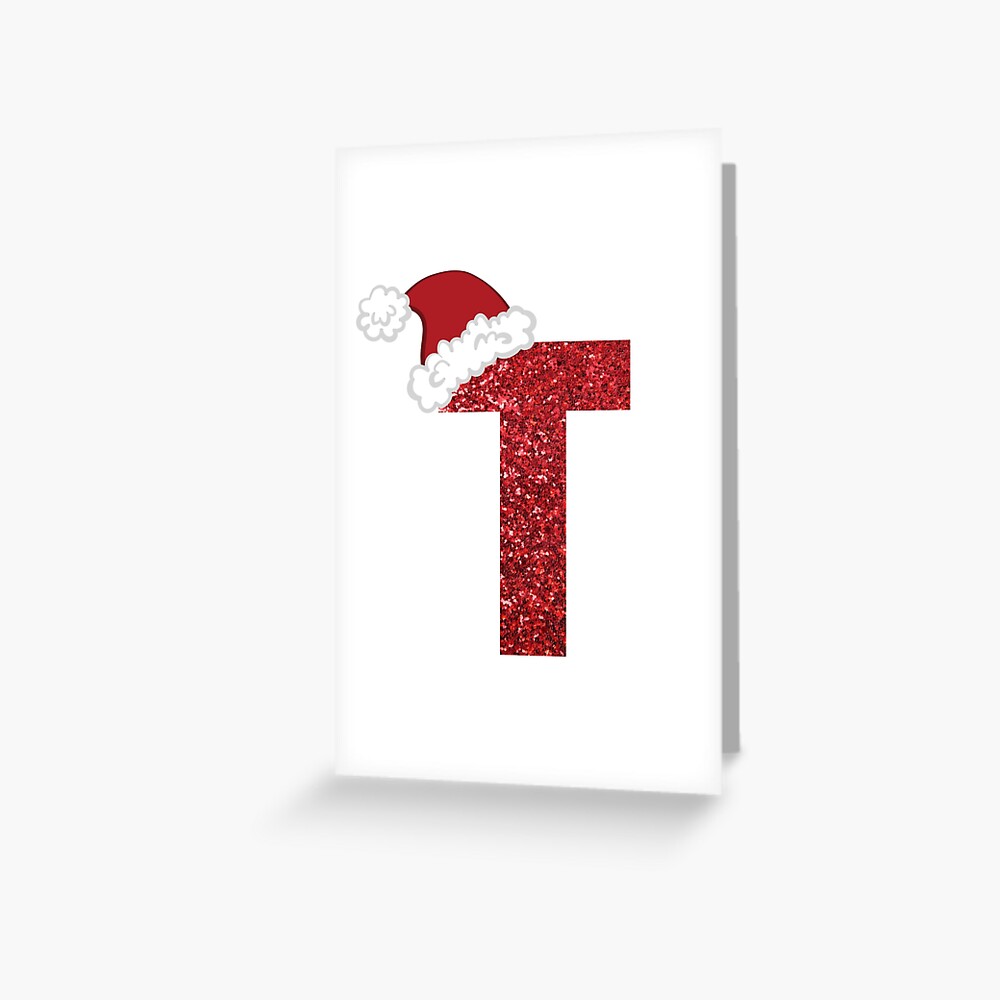 "Sparkly Christmas Letter T" Sticker for Sale by LiveAndGlow | Redbubble