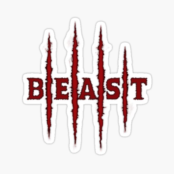 "Beast" Sticker by TheSocialGeek | Redbubble