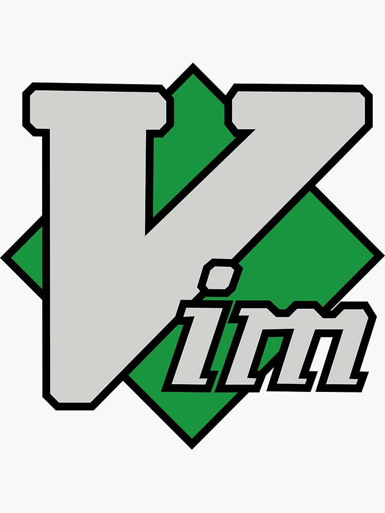 "Vim logo" Sticker by Jugulaire | Redbubble
