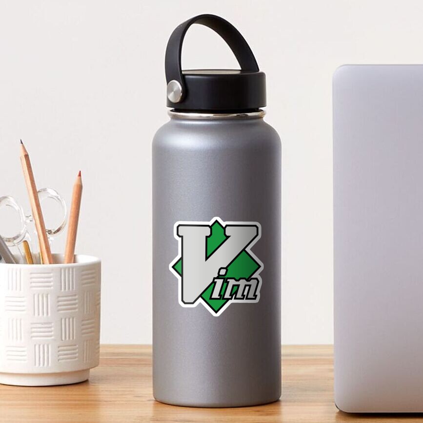 "Vim logo" Sticker by Jugulaire | Redbubble