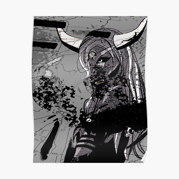 "Glitched Demon " Poster for Sale by WorldOfRey | Redbubble