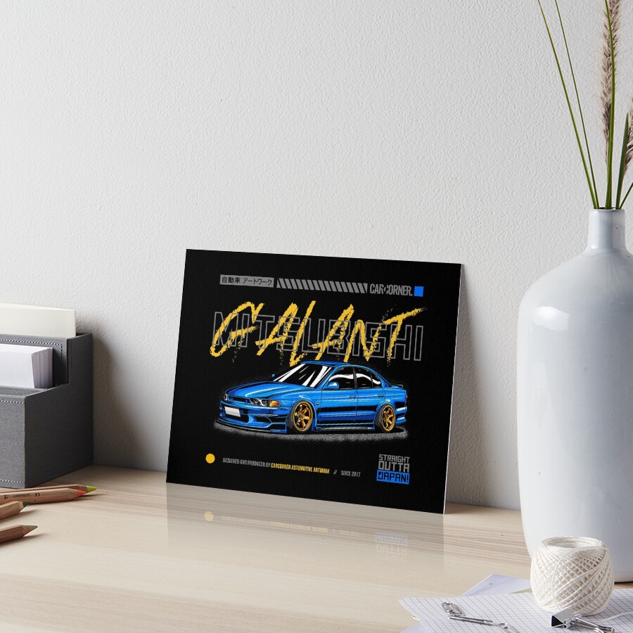"Mitsubishi Galant VR4 - CarCorner" Poster for Sale by Car-Corner ...