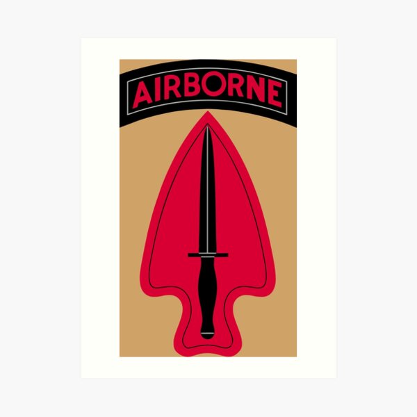 "Airborne Special Forces Dagger Logo" Art Print for Sale by aliberalino ...