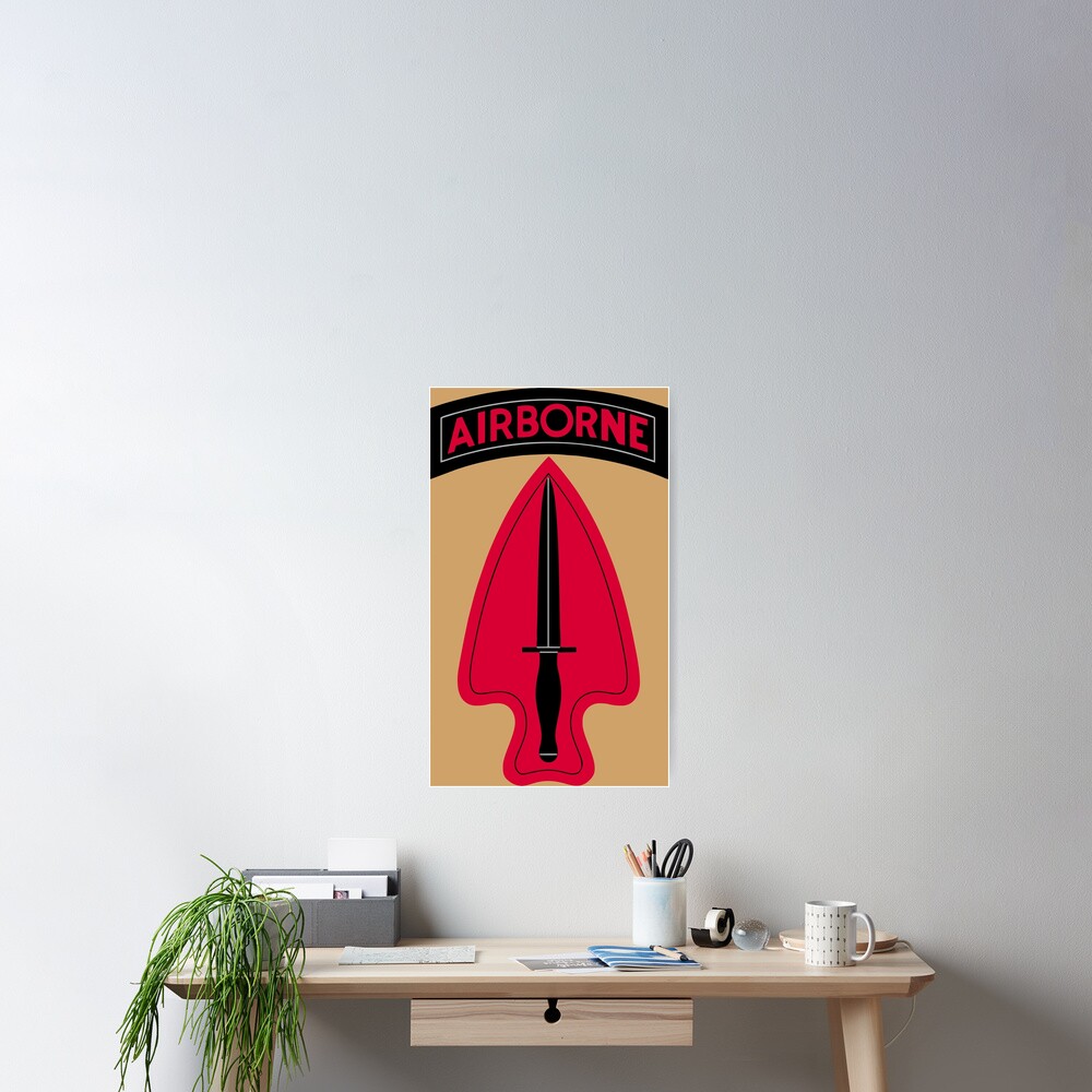 "Airborne Special Forces Dagger Logo" Poster for Sale by aliberalino ...