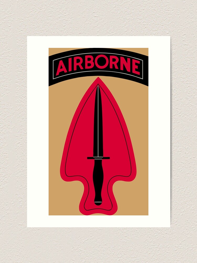 "Airborne Special Forces Dagger Logo" Art Print for Sale by aliberalino ...