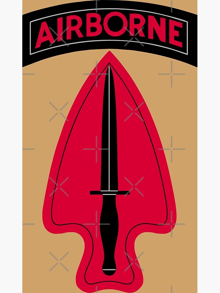 "Airborne Special Forces Dagger Logo" Poster for Sale by aliberalino ...