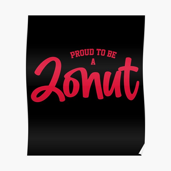 Póster «zoe laverne - orgulloso de ser un Zonut - frasco de agua ...