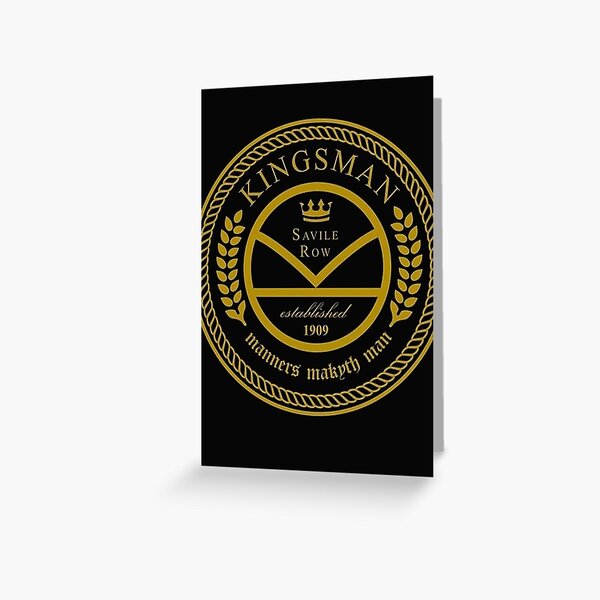"The Kingsman Logo " Greeting Card for Sale by Jamie6902 | Redbubble