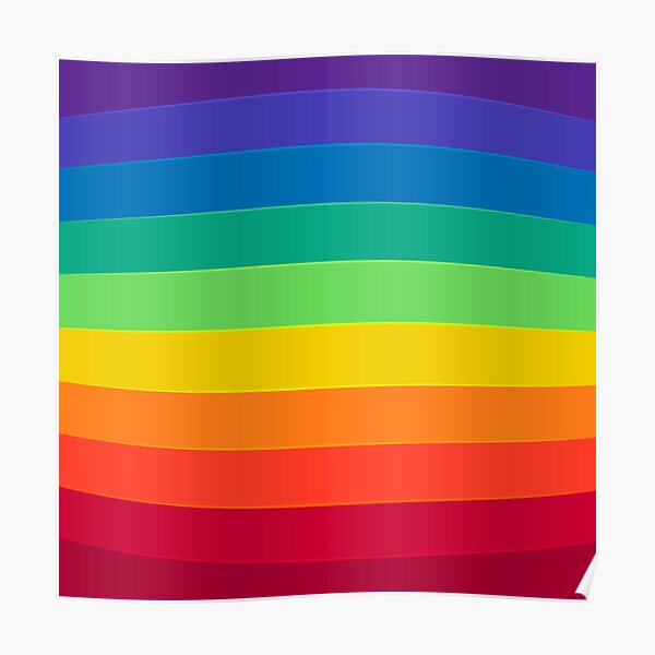 " Rainbow Flag Pattern 2" Poster for Sale by fatbanana | Redbubble