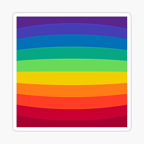 " Rainbow Flag Pattern 2" Sticker for Sale by fatbanana | Redbubble