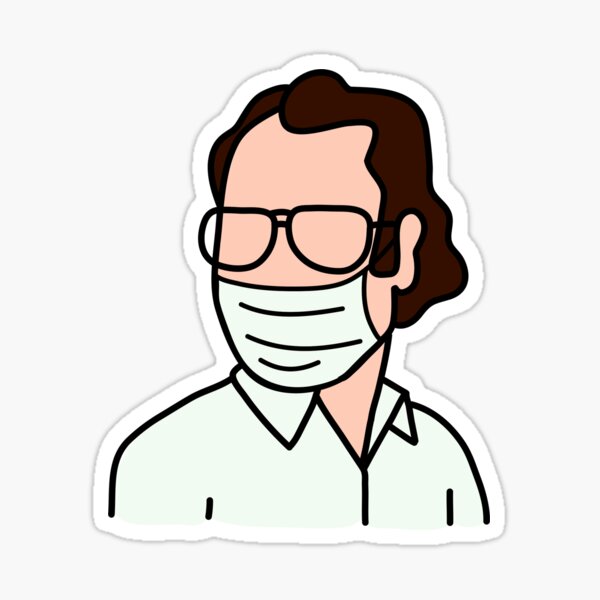 "Frank Murphy Masked" Sticker for Sale by morganleahh | Redbubble