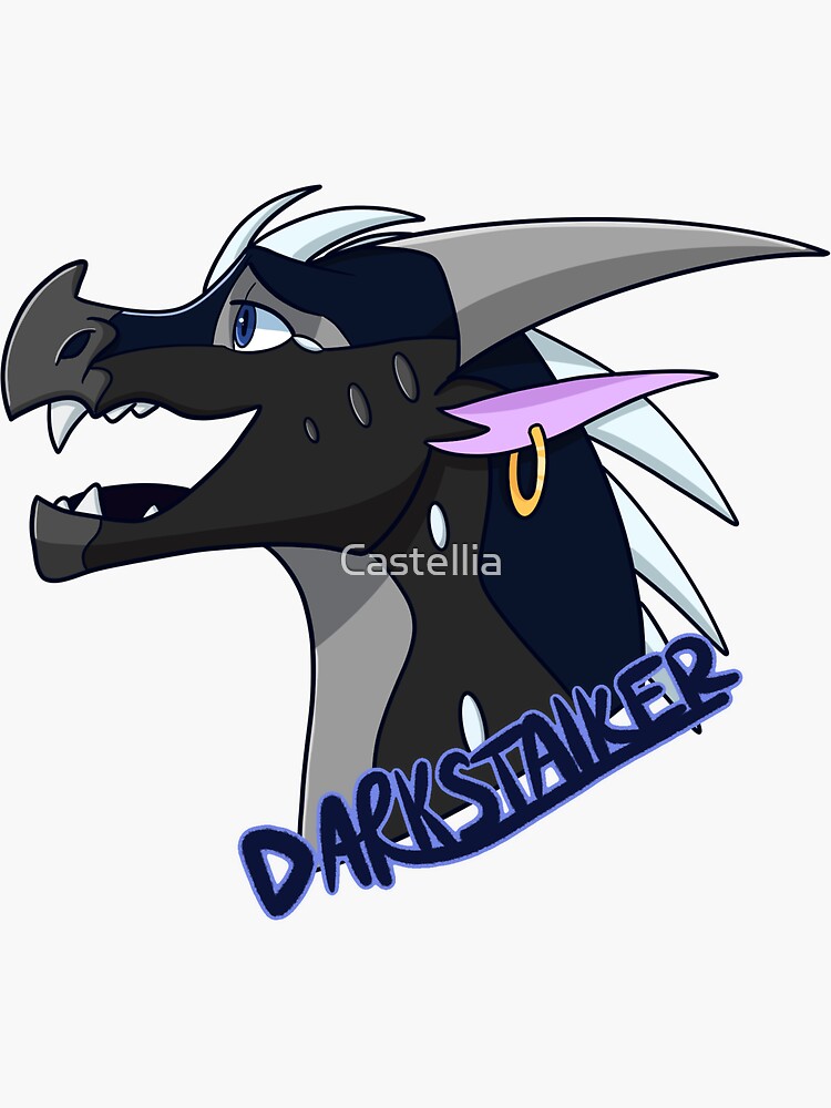 "Darkstalker" Sticker for Sale by Castellia | Redbubble