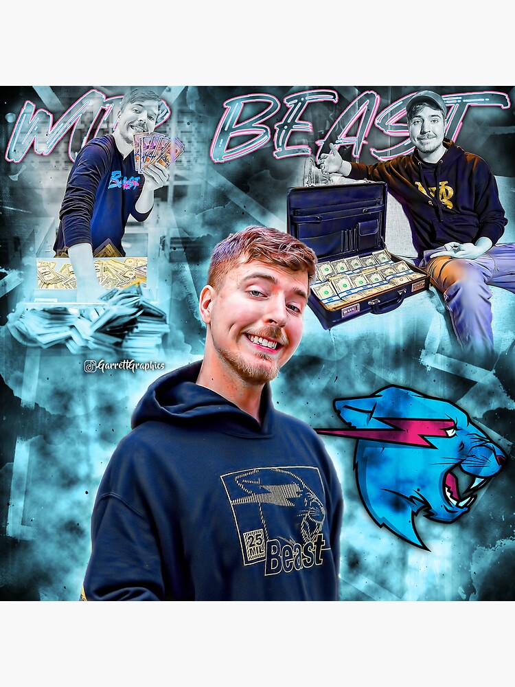 "MrBeast" Sticker by Wwegraphics | Redbubble