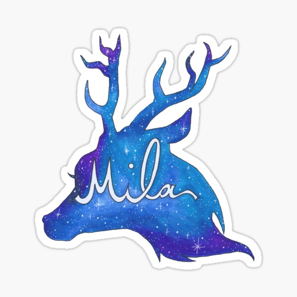 "Mila Name Art" Sticker for Sale by AvalonUnmuzzled | Redbubble