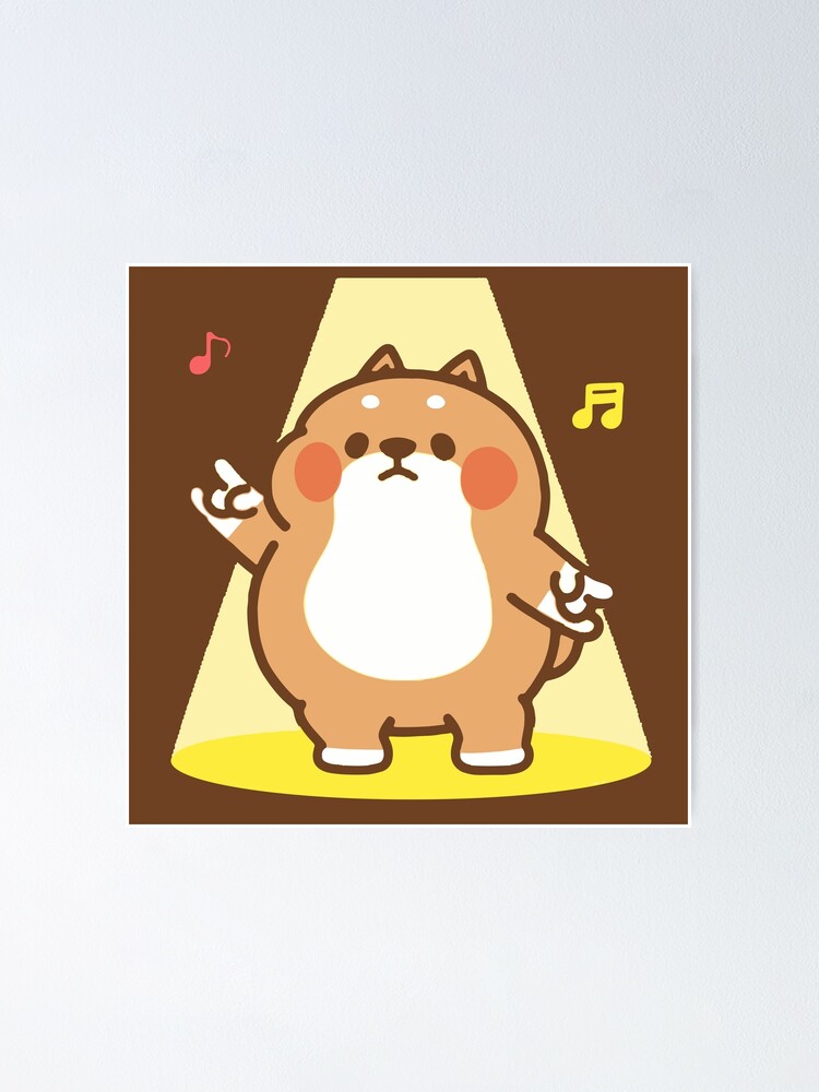 "tonton and friends hard core cat cute sticker" Poster by linesdrawings ...