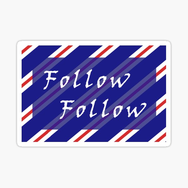 "Rangers Follow Follow Top" Sticker for Sale by thebeardedscot | Redbubble