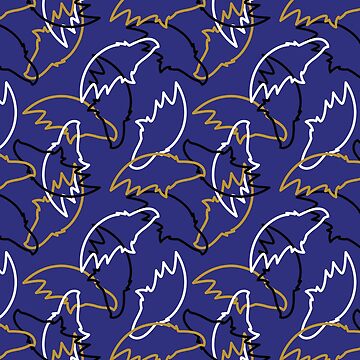"Baltimore Ravens Pattern, Purple Background" Sticker for Sale by ...