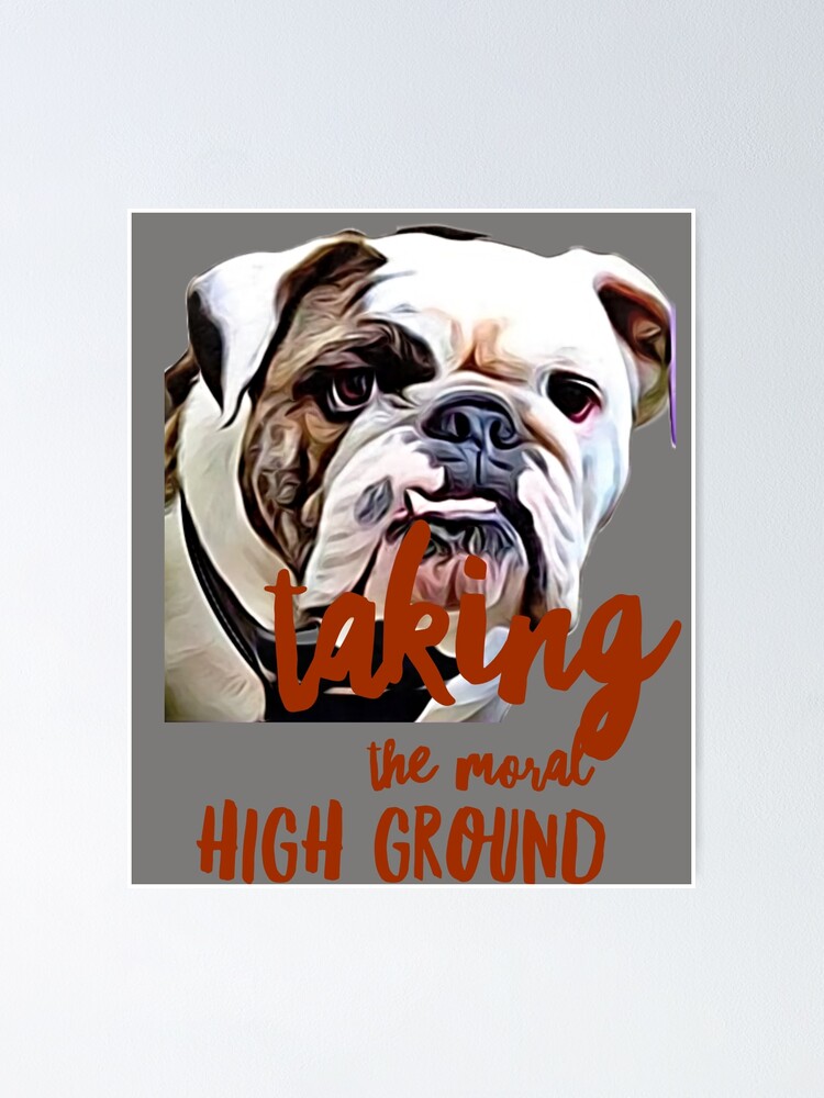 "Taking the Moral High Ground" Poster for Sale by HamiltonmagicTs ...
