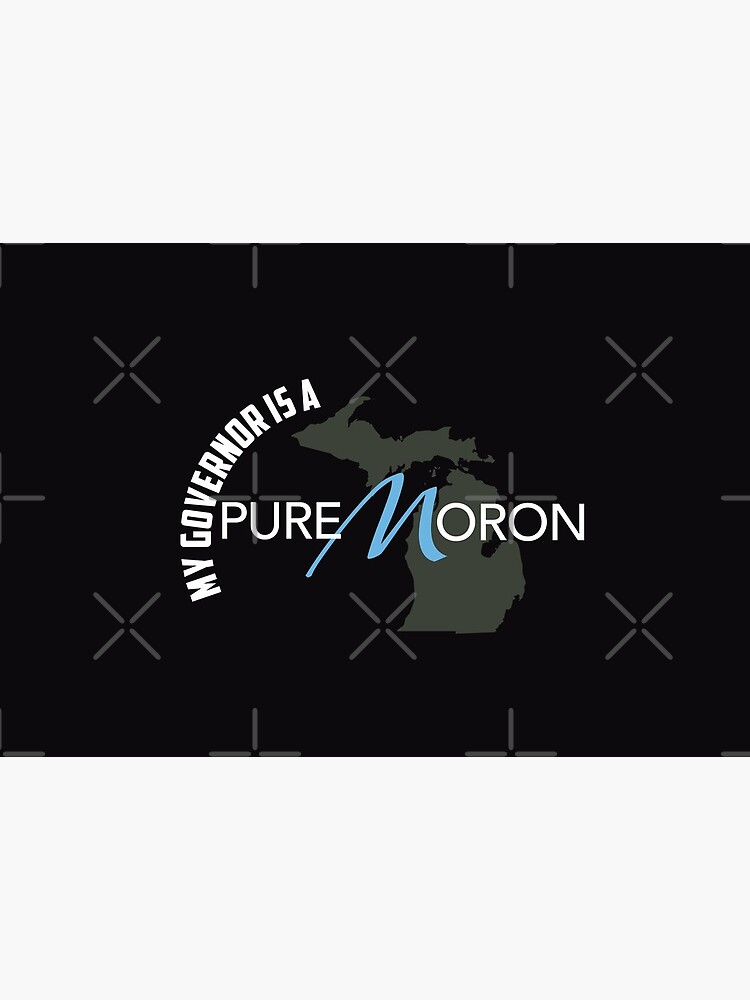 "Pure Moron Michigan Protest Gear" Mask by AutoCtyArtworks | Redbubble