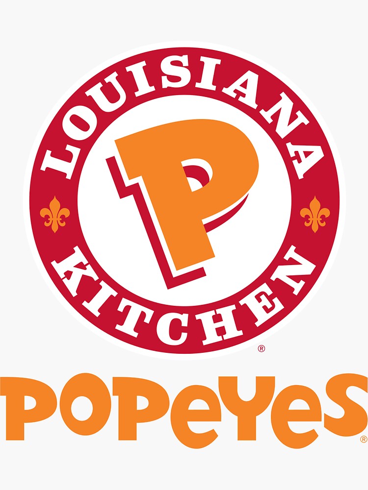 "Popeyes Logo" Sticker for Sale by inclustic | Redbubble