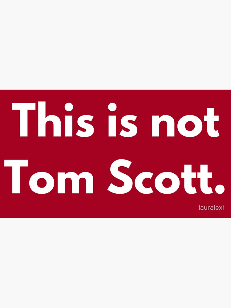 "Tom Scott meme" Sticker for Sale by lauralexi | Redbubble