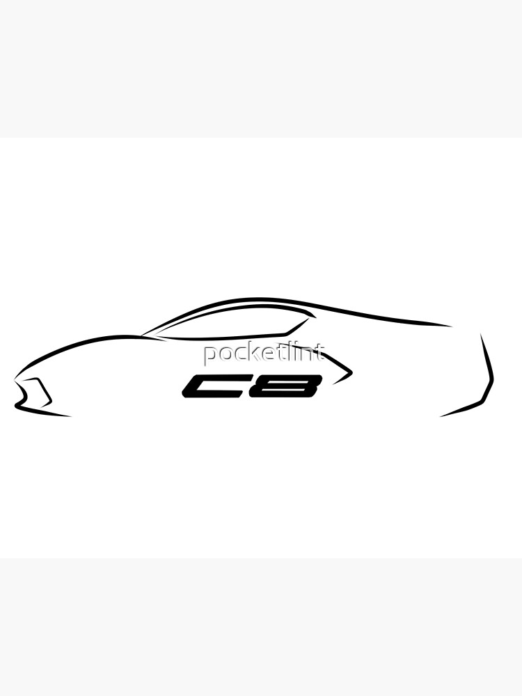 "C8 Outline" Canvas Print by pocketlint | Redbubble