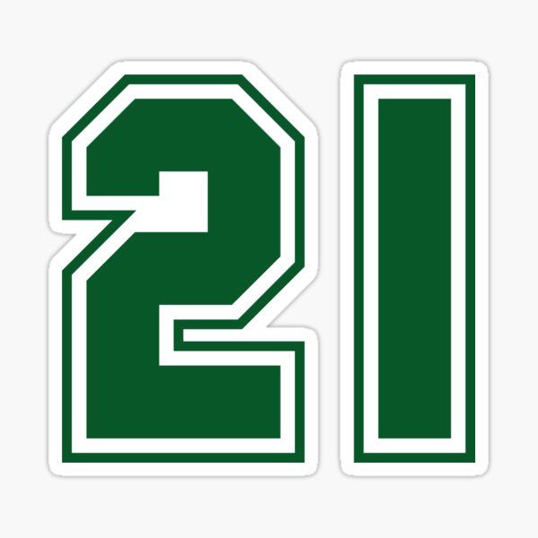 "Player no. 21" Sticker for Sale by Amitgupta123 | Redbubble