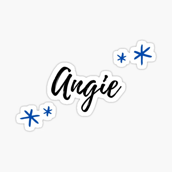 "Angie" Sticker for Sale by positivement | Redbubble