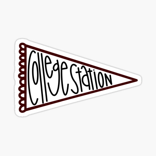 "College Station Flag" Sticker for Sale by meridythswalker | Redbubble