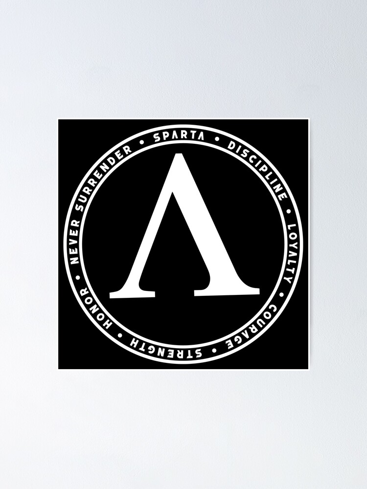 "Spartan Values" Poster for Sale by FEAR-GRAFX | Redbubble