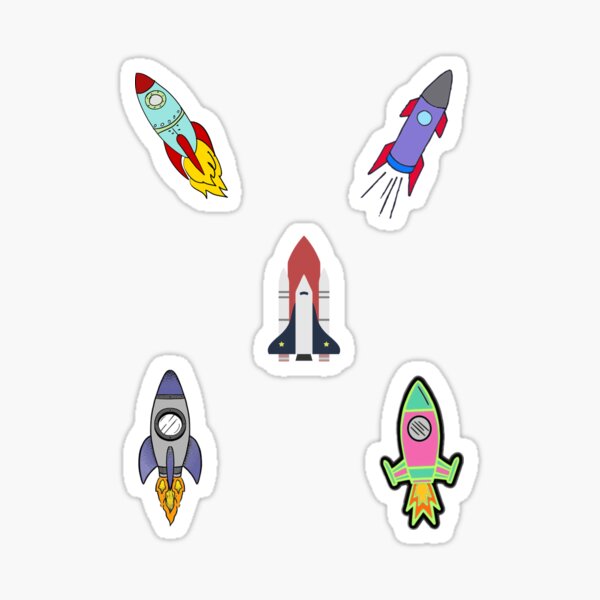 "Rocket doodle pack" Sticker for Sale by sid1497 | Redbubble