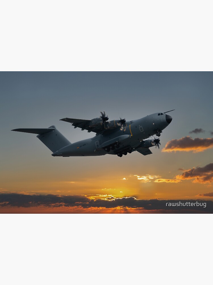 "Airbus A400M At Sunset" Sticker for Sale by rawshutterbug | Redbubble