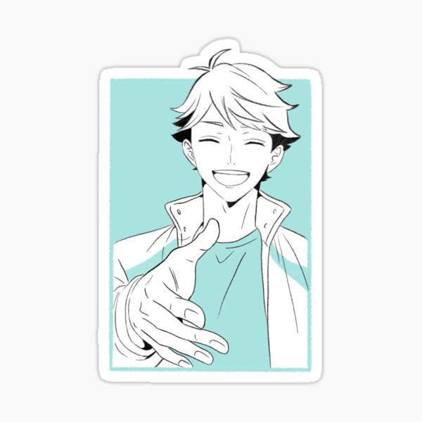 "Oikawa (version 1/3)" Sticker by skychloearts | Redbubble
