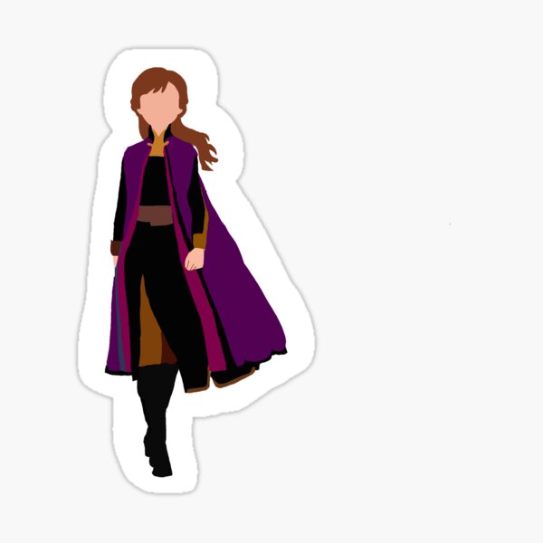 "Princess Anna" Sticker for Sale by sloths-n-stuff | Redbubble